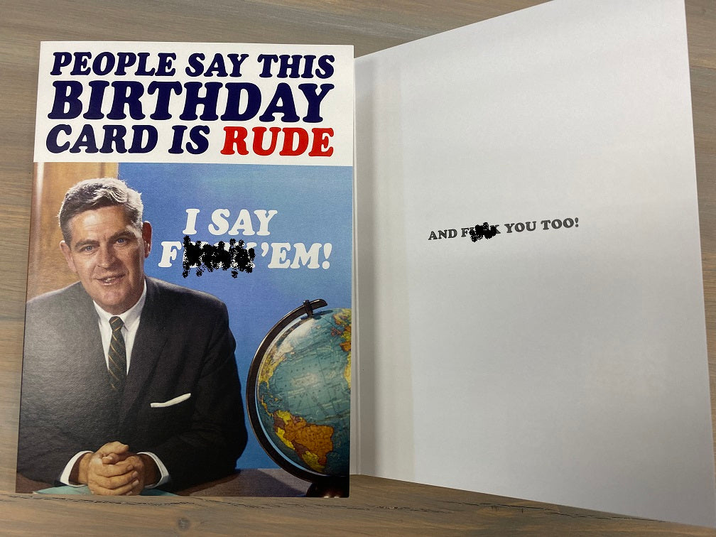People Say This Card is Rude | Birthday Card – Willow Home
